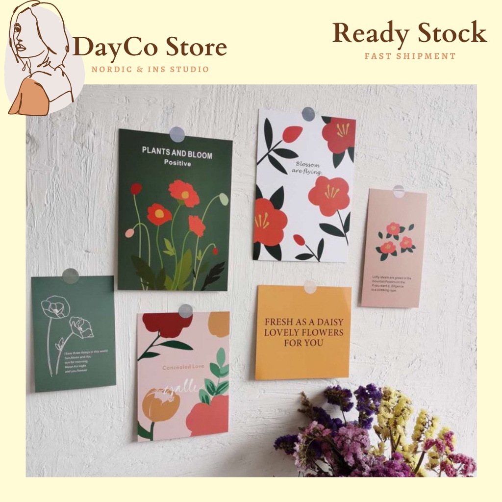 3pcs/Set Ins Wall Card Decorations Card Photo Background Wallpaper Card ...