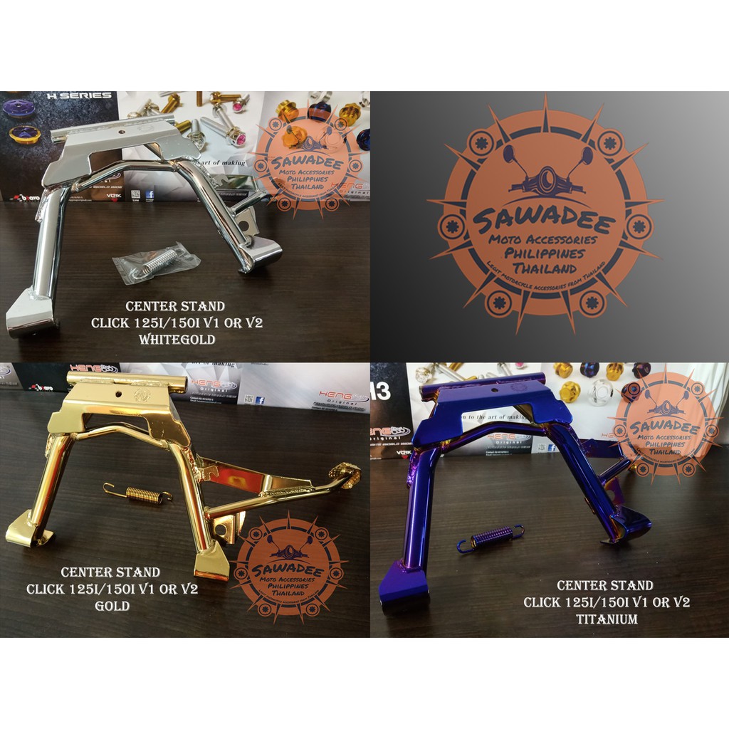 Click Center Stand (Heng Scew WhiteGold,Gold,Titanium) | Shopee Philippines