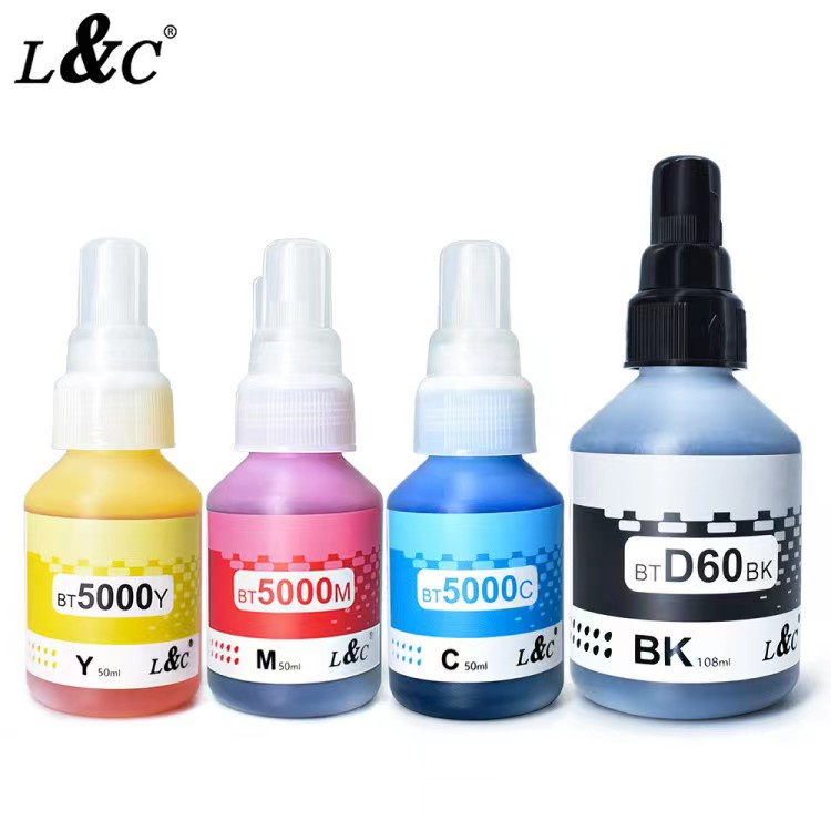L&C Ink BTD60 BT5000 Dye Ink Refill For Brother Printer DCP-T420W/T710W ...