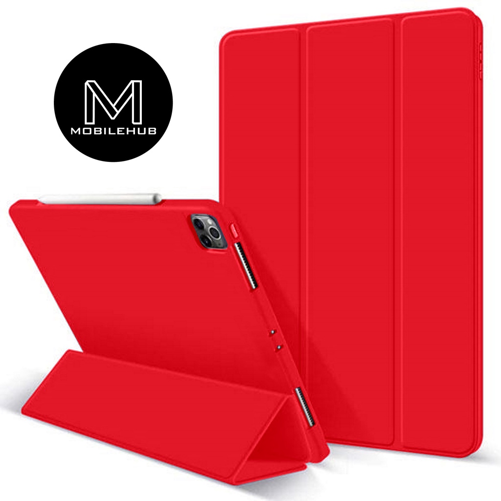 iPad Pro 11" 2021 Leather Smart Case (Red) | Shopee Philippines