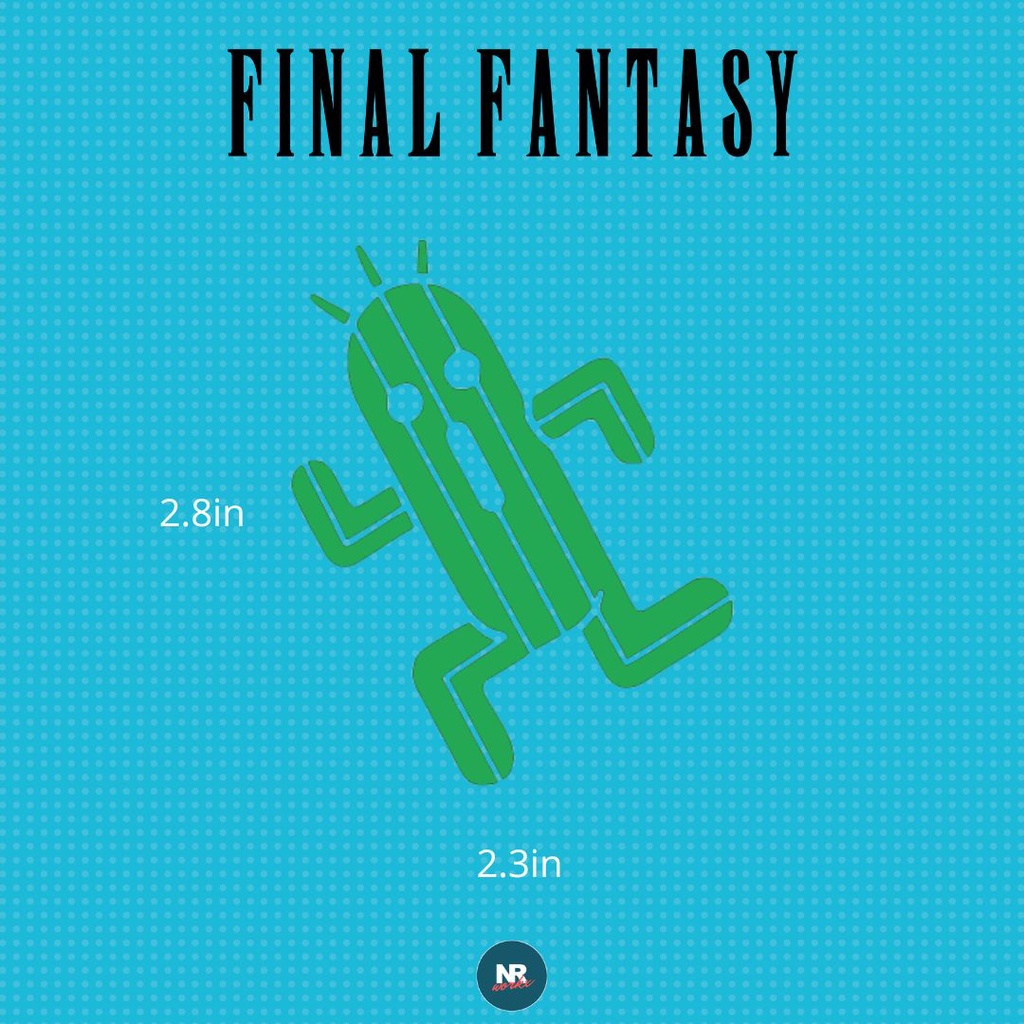 Final Fantasy Cactuar Vinyl Decal Anime Gaming Sticker | Shopee Philippines