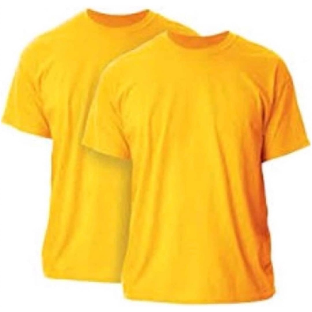 Drifit T-Shirt Men's & Women's Golden Yellow Round Neck | Shopee ...