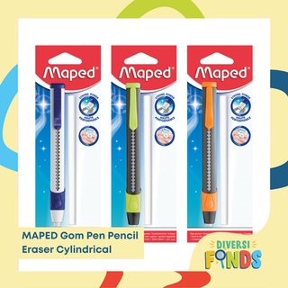 Maped Gom Pen Pencil Eraser Cylindrical with 1 Eraser Included - Refill ...