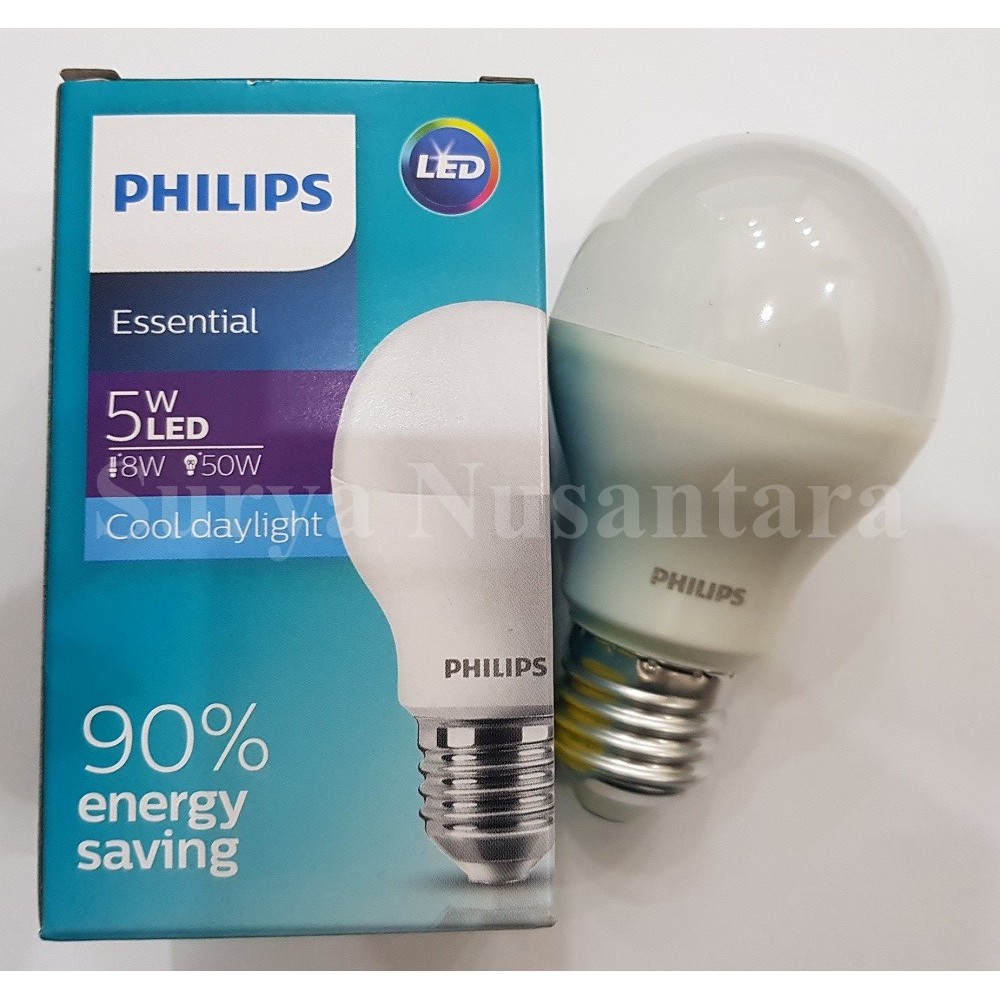 Philips 5w Ledbulb Essential Light Savings Package (1 pack contains 4 ...