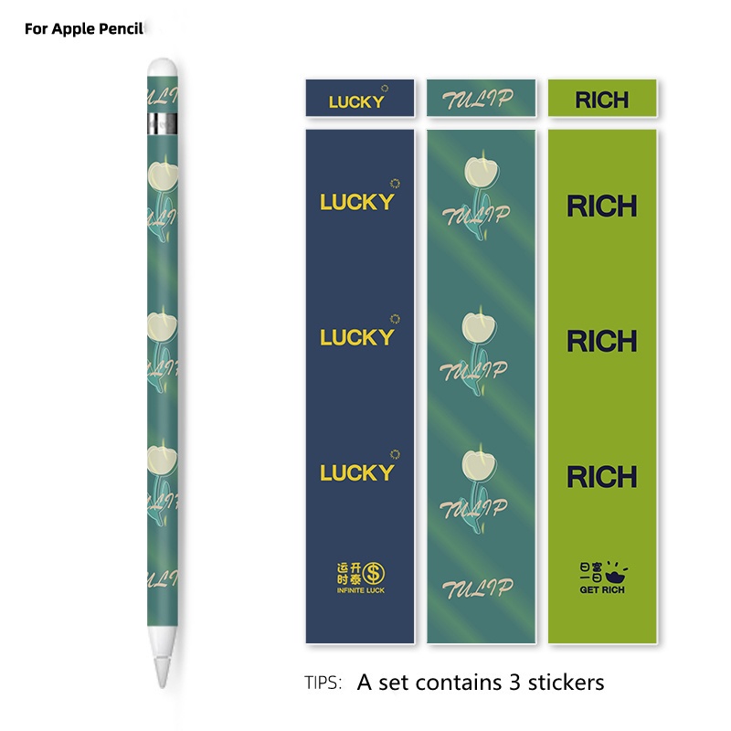 3Pcs Compatible With Apple Pencil Gen 2 1 Stickers iPad 2nd 1st Pen ...