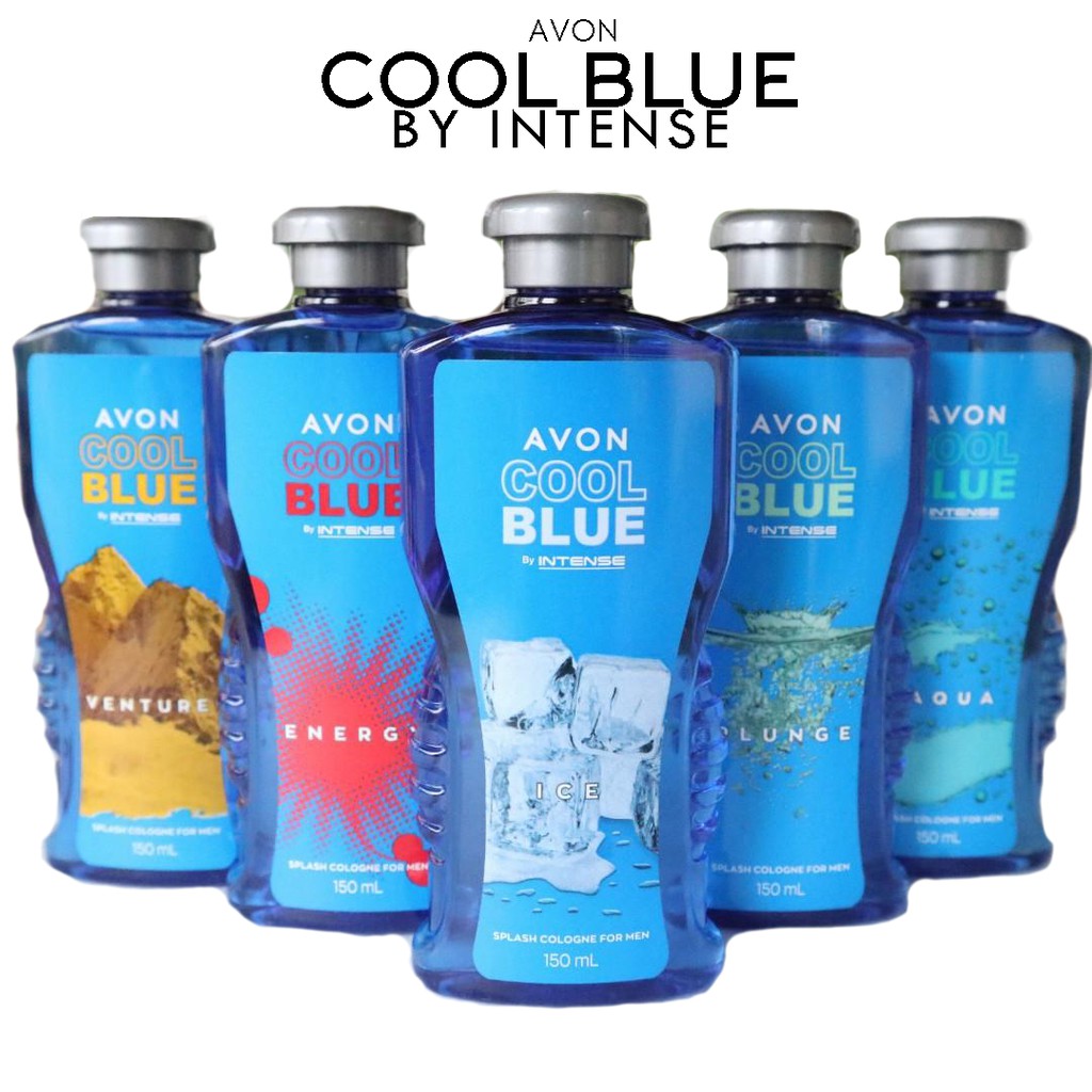Avon Cool Blue by Intense Splash Cologne for Men 150ml | Shopee Philippines