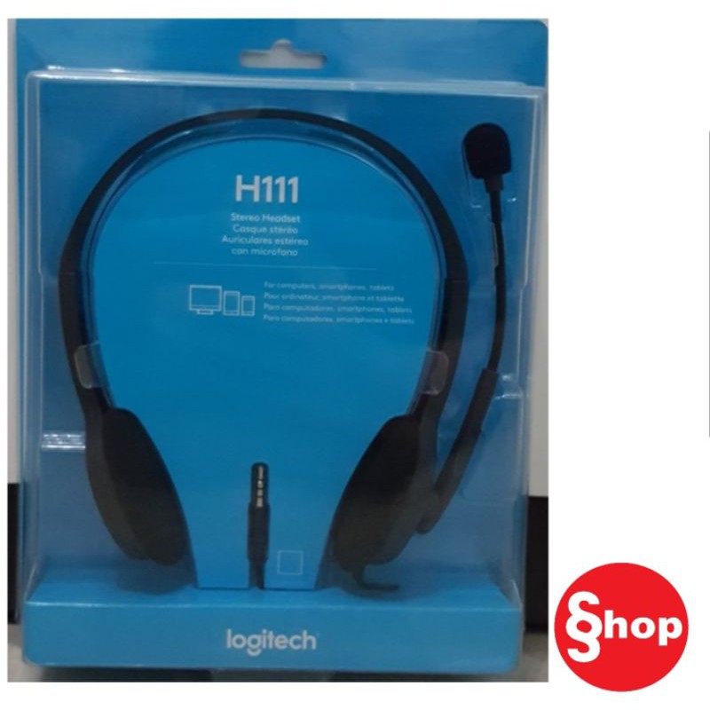 LOGITECH H111 MULTI-DEVICE STEREO HEADSET | Shopee Philippines