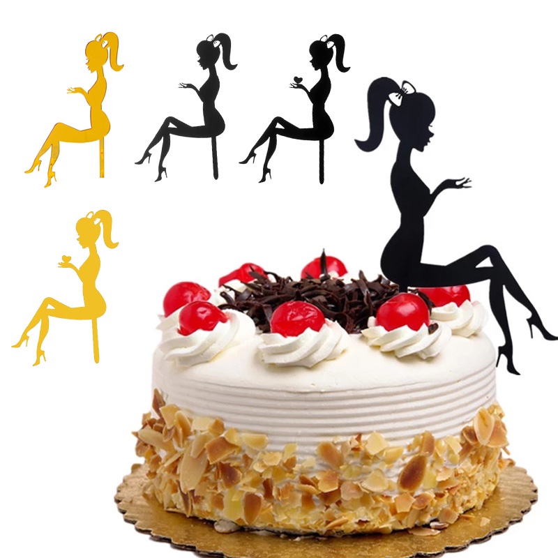 High Heels Lady Girl Acrylic Cake Topper Weddding Cake Decorations ...