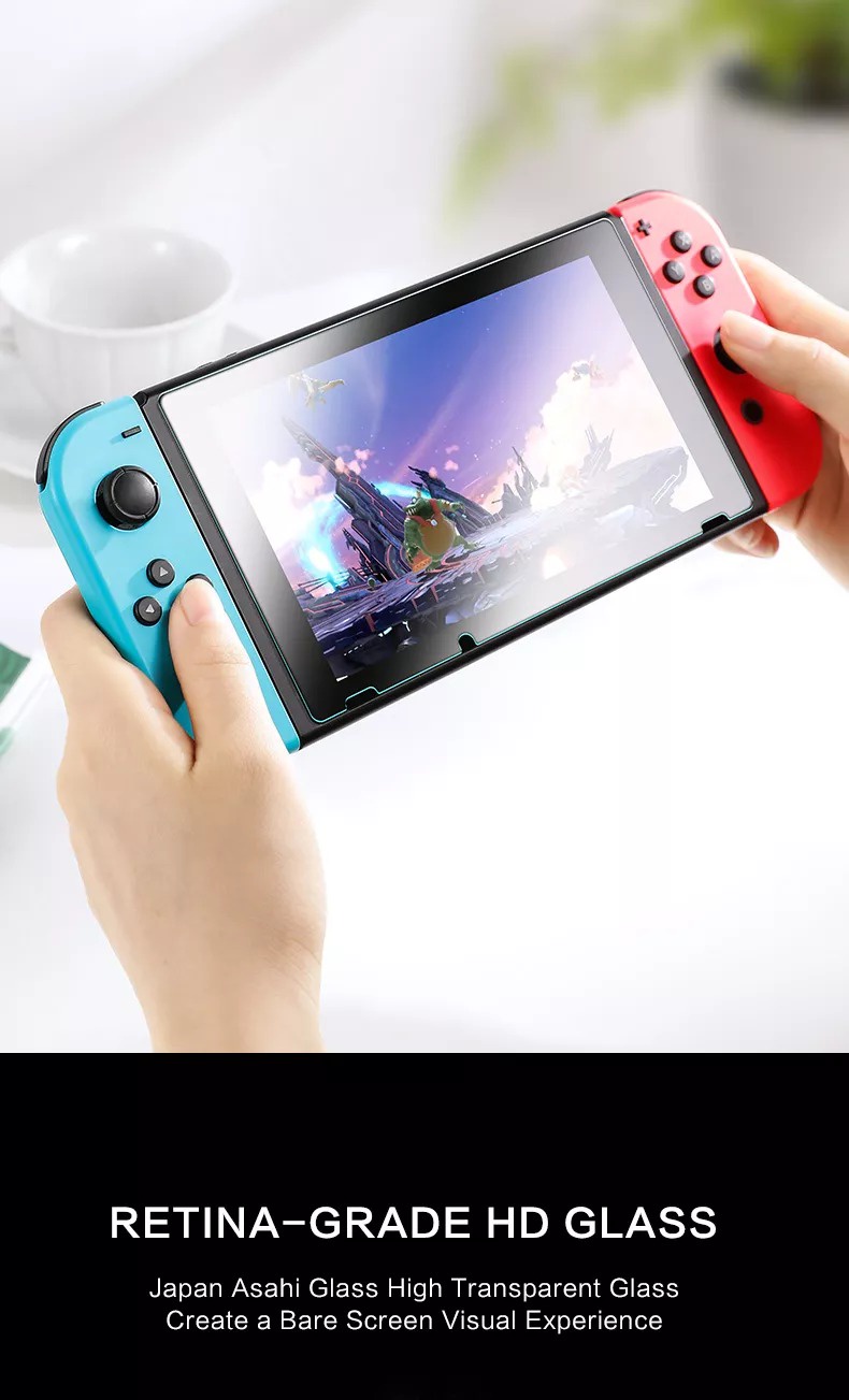 SmartDevil NS Screen Protector For Nintendo Switch OLED / Switch lite / Switch V2 Full Coverage ...