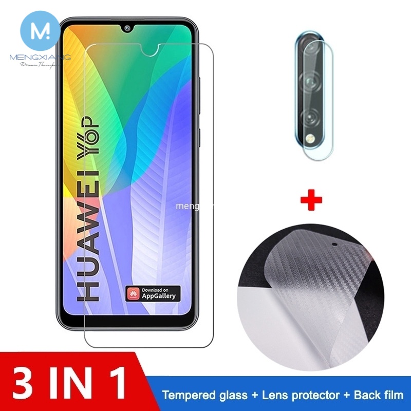3-in-1 Huawei Y6P Y7A Tempered Glass Huawei Y6P Y7P Y9s Y6s Y5 Y6 Y7 ...