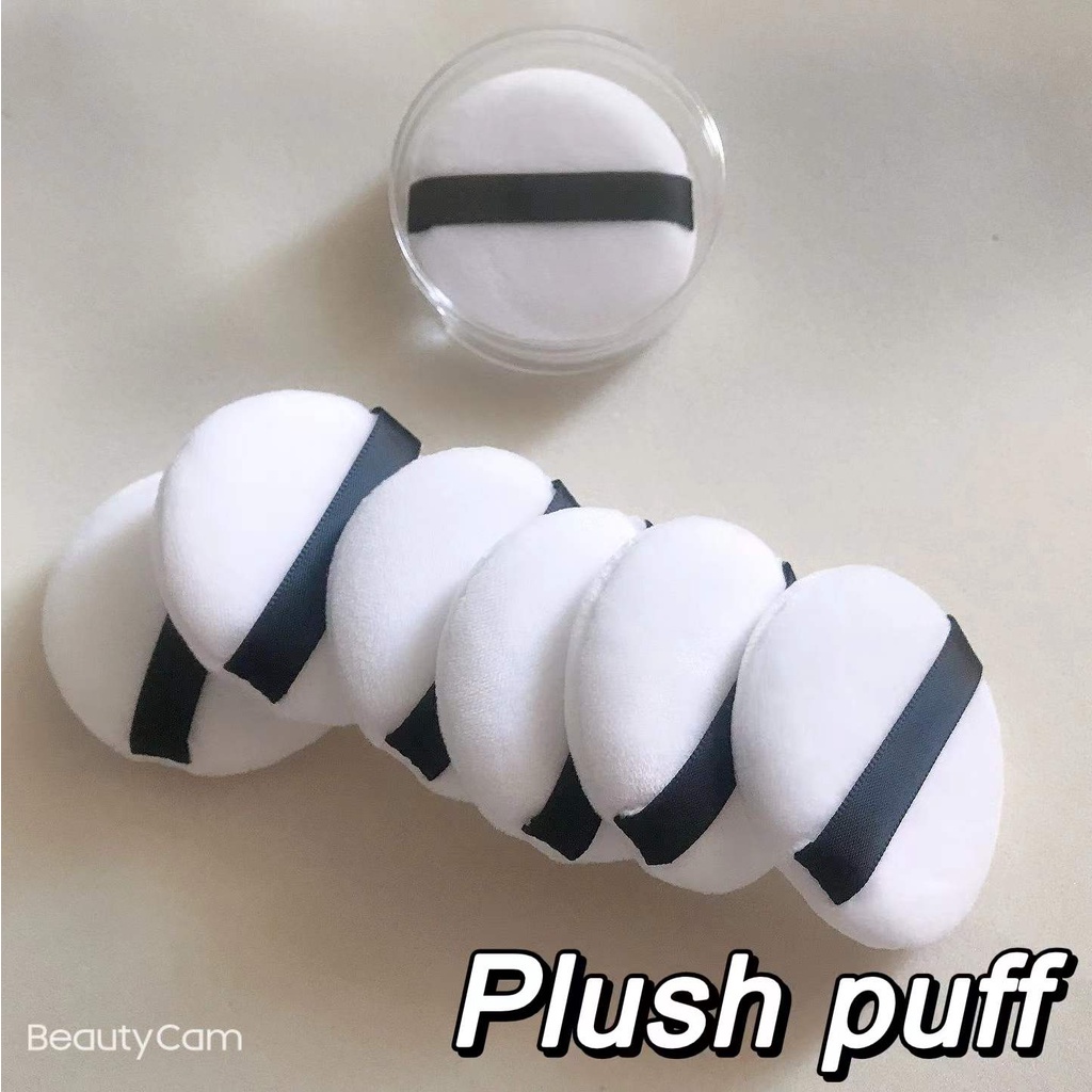 Short plush powder puff velvet cotton powder puff cosmetic powder puff ...