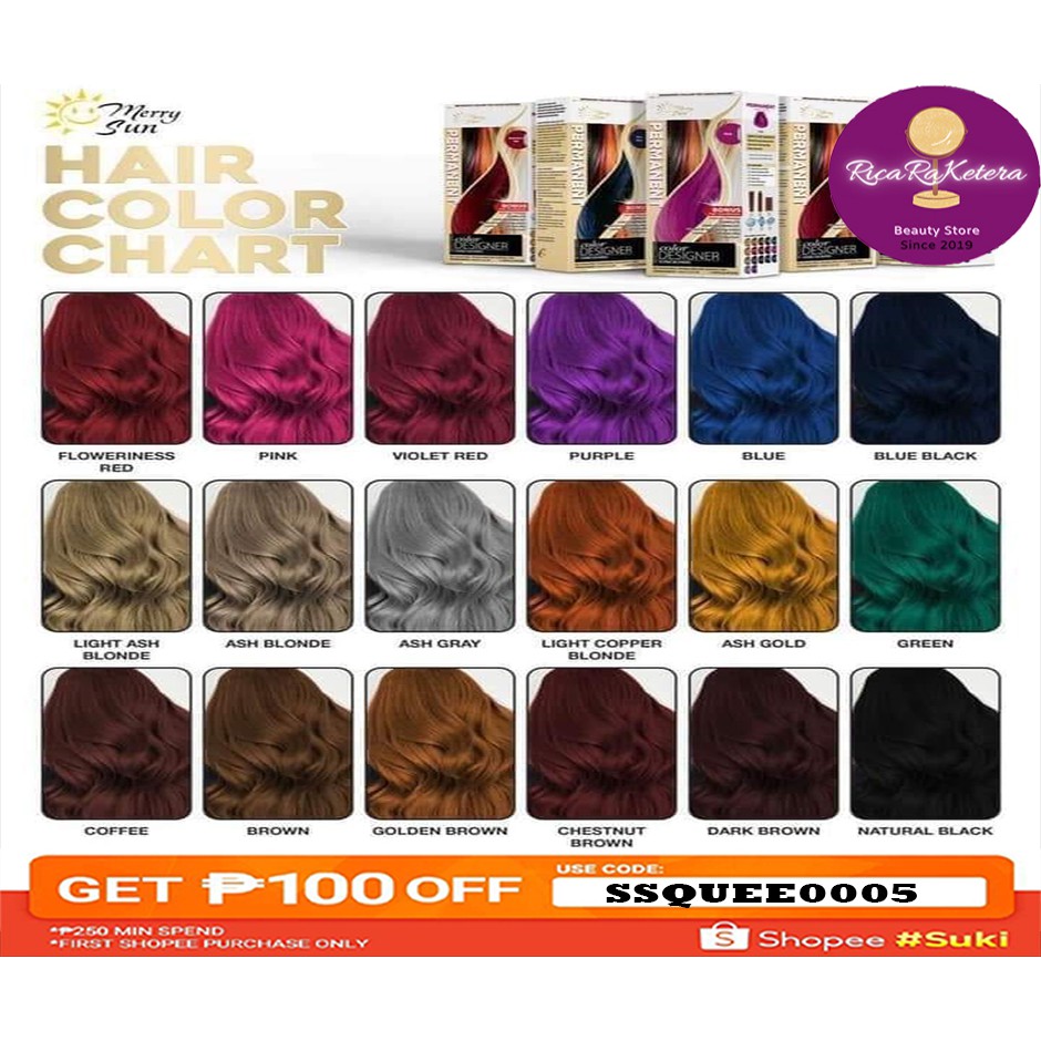 HAIR COLOR PERMANENT by MERRY SUN (RRK) | Shopee Philippines