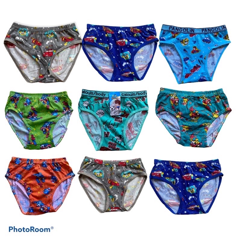 brief kids assorted 4-5 yrs old characters 3pcs for 49pesos | Shopee ...