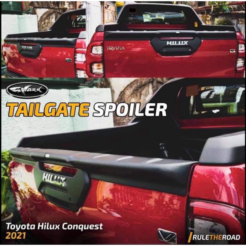 Toyota Hilux Conquest 2021-2025 Tailgate Spoiler Thailand Made | Shopee ...