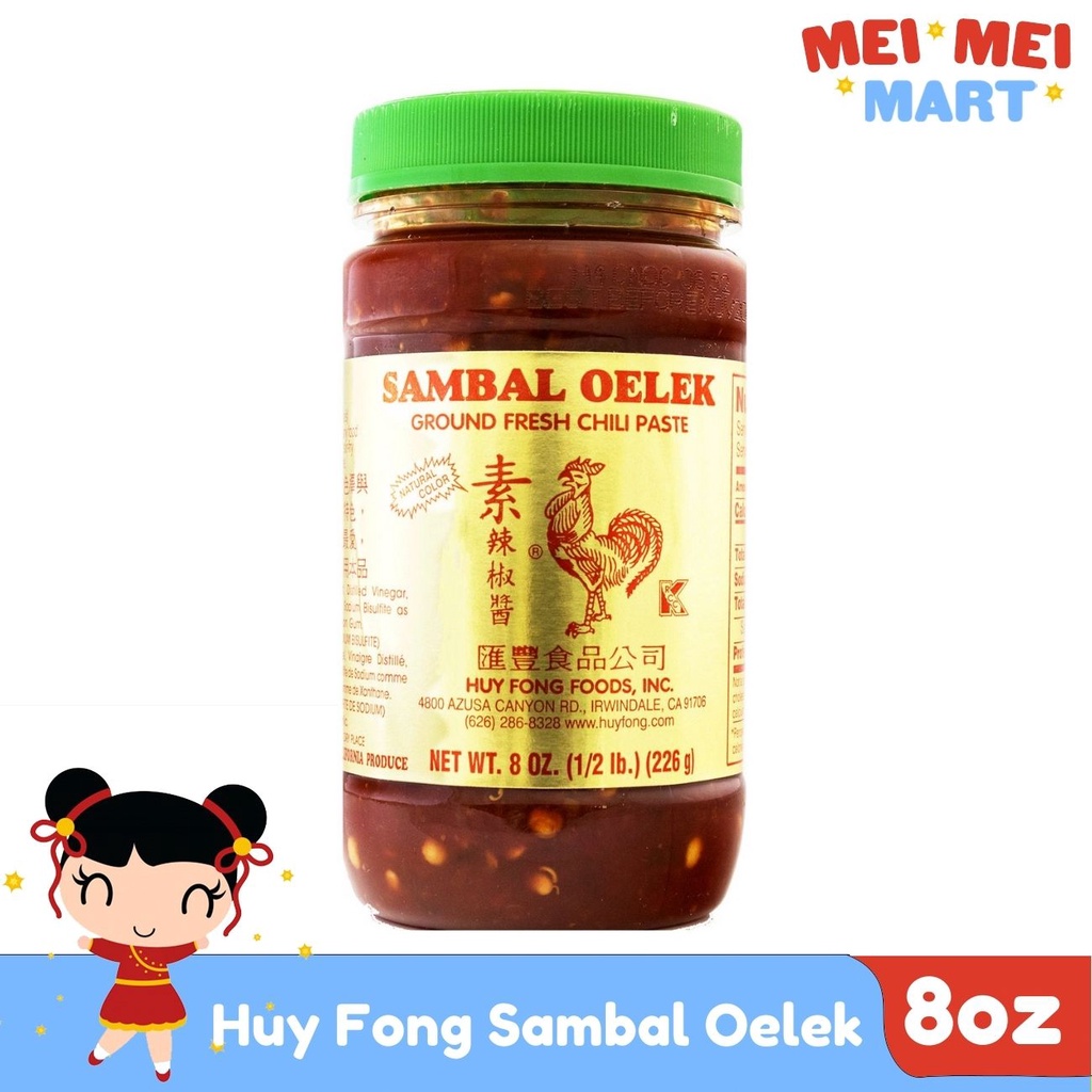 Huy Fong Sambal Olek Oelek 8oz | Shopee Philippines