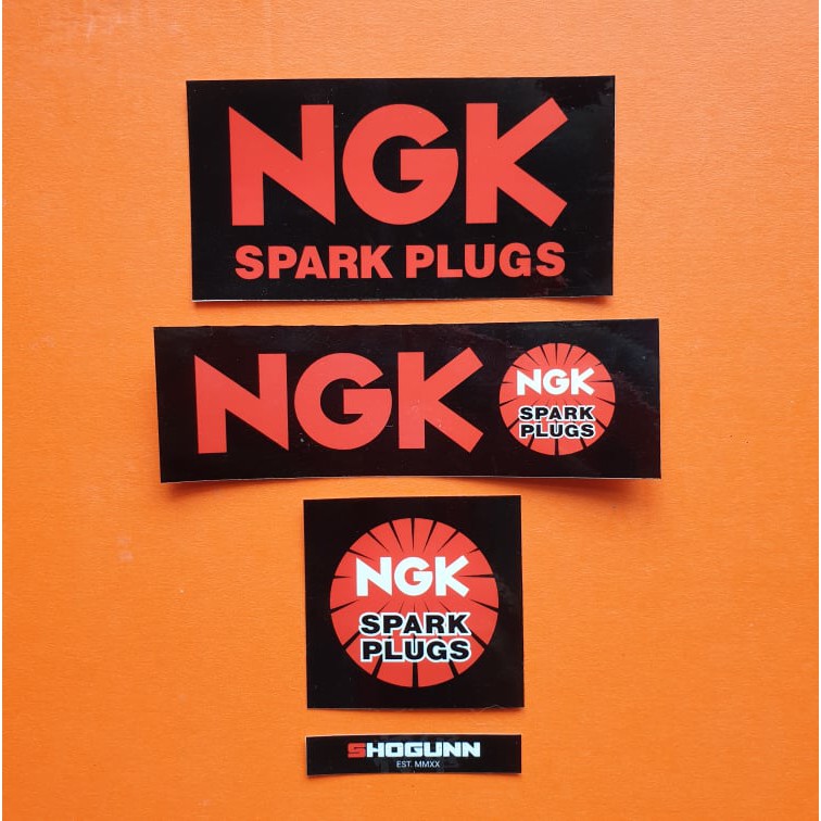 JDM NGK Spark Plugs Logo Laminated Vinyl Stickers | Shopee Philippines