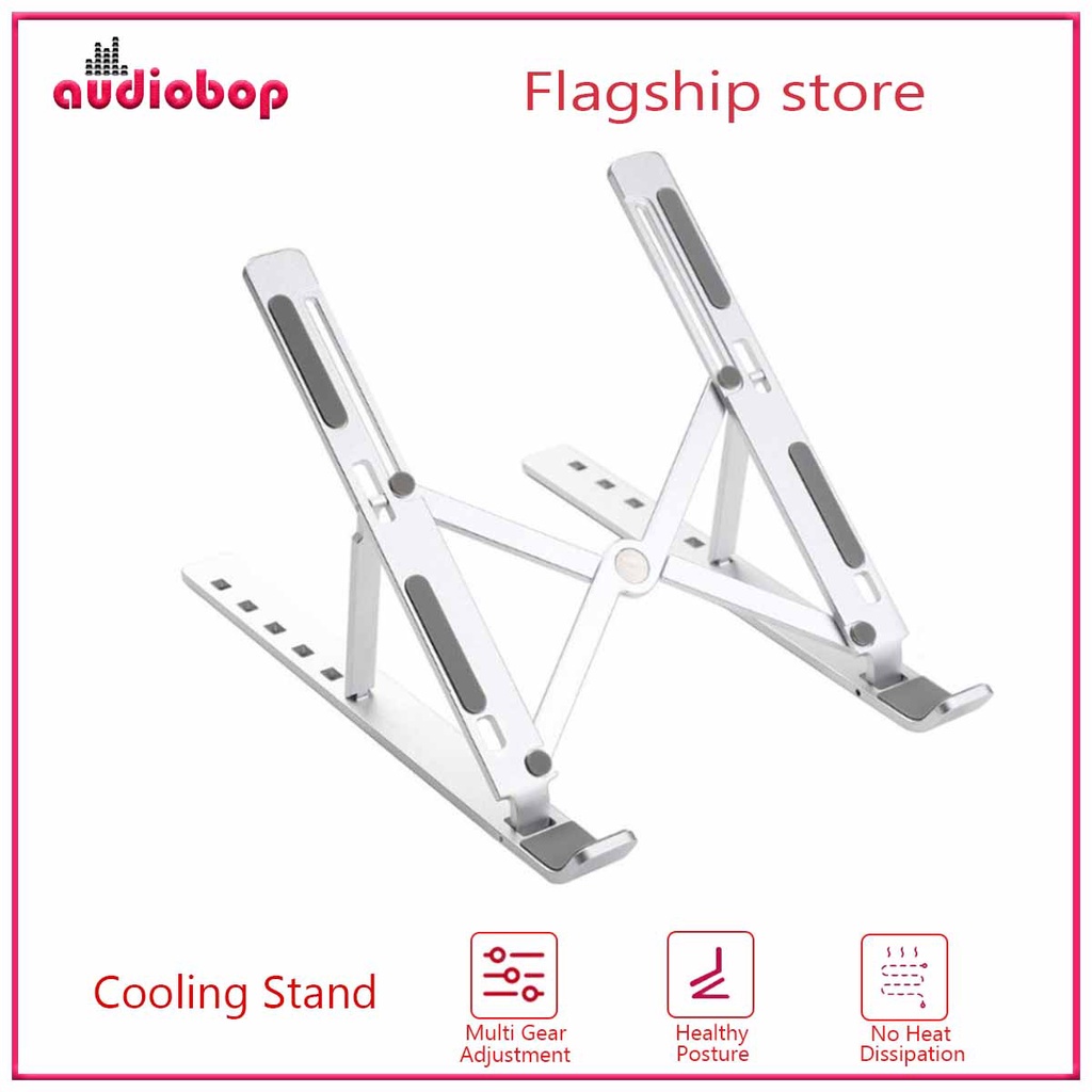 Metal Notebook Bracket Stand Foldable & Portable Multi-Gear Height ...