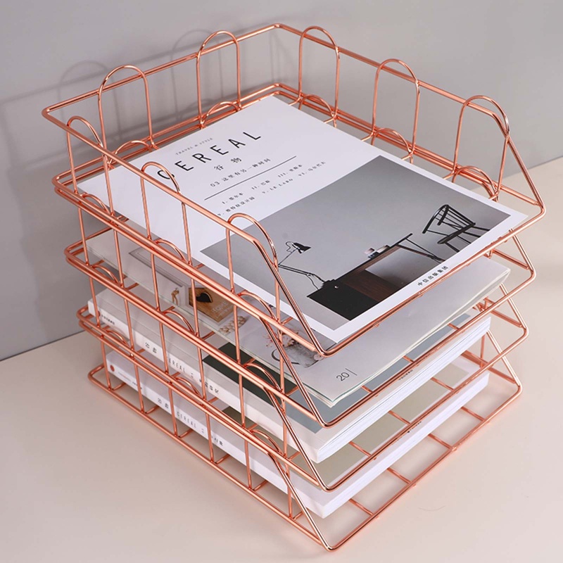 love* Simple Trending Stackable Office Tabletop Organizer Desktop File ...