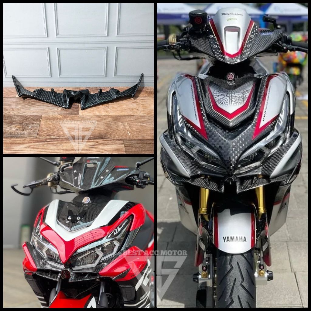 WINGLET AEROX NEW CONNECTED 155 2021 2022 CARBON WINGLET AEROX 155 ABS ...