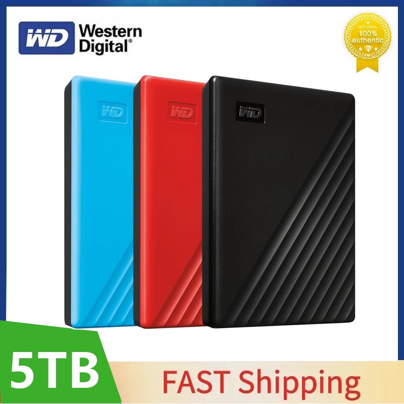 Western Digital WD My Passport 5TB External Hard Drive Disk USB3.0 ...