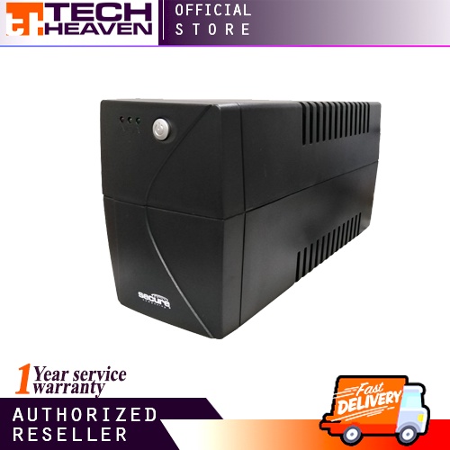 SECURE UPS 1500VA/1000WATTS/ 4-SOCKETS UNINTERRUPTIBLE POWER SUPPLY W ...