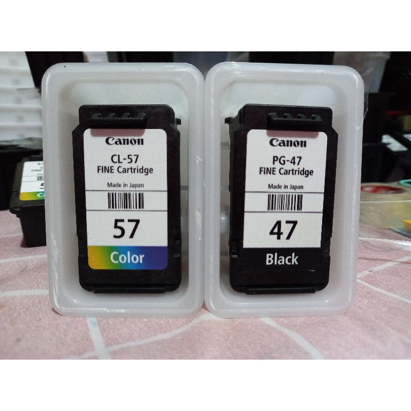 "Used / Empty" Canon CL-57 color / CL-57s / PG-47 black Empty ink ...
