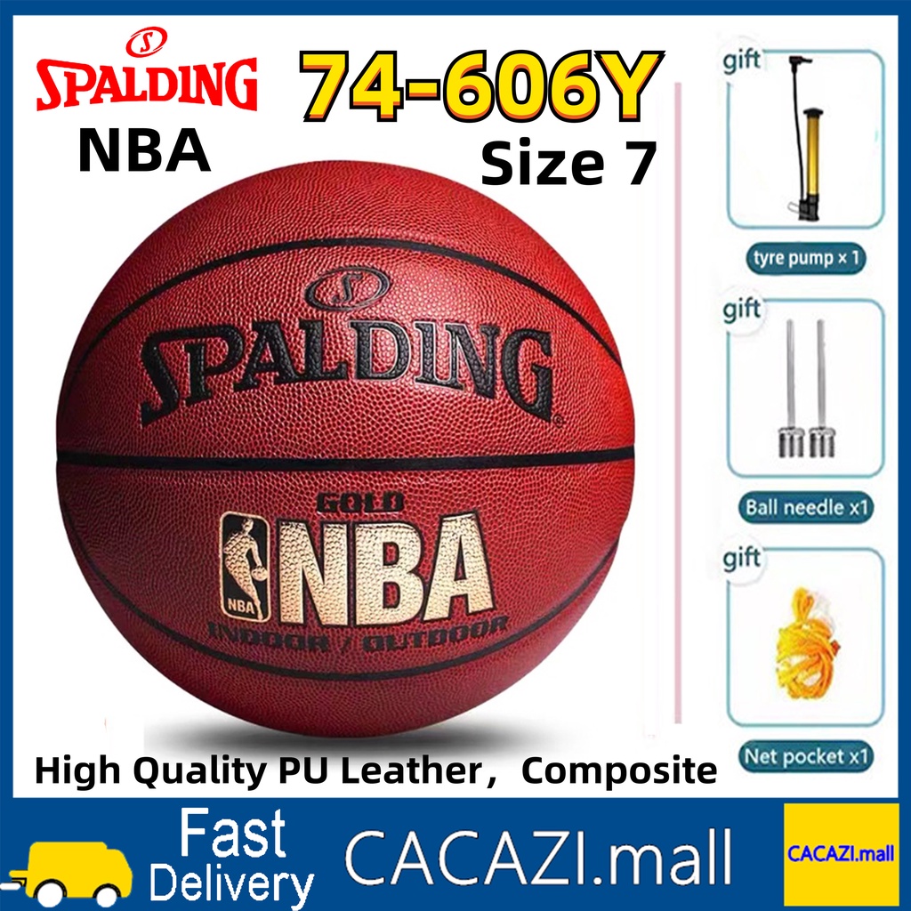 Spalding Ball Original 606y Molten Basketball Pu Leather With Free Pump ...
