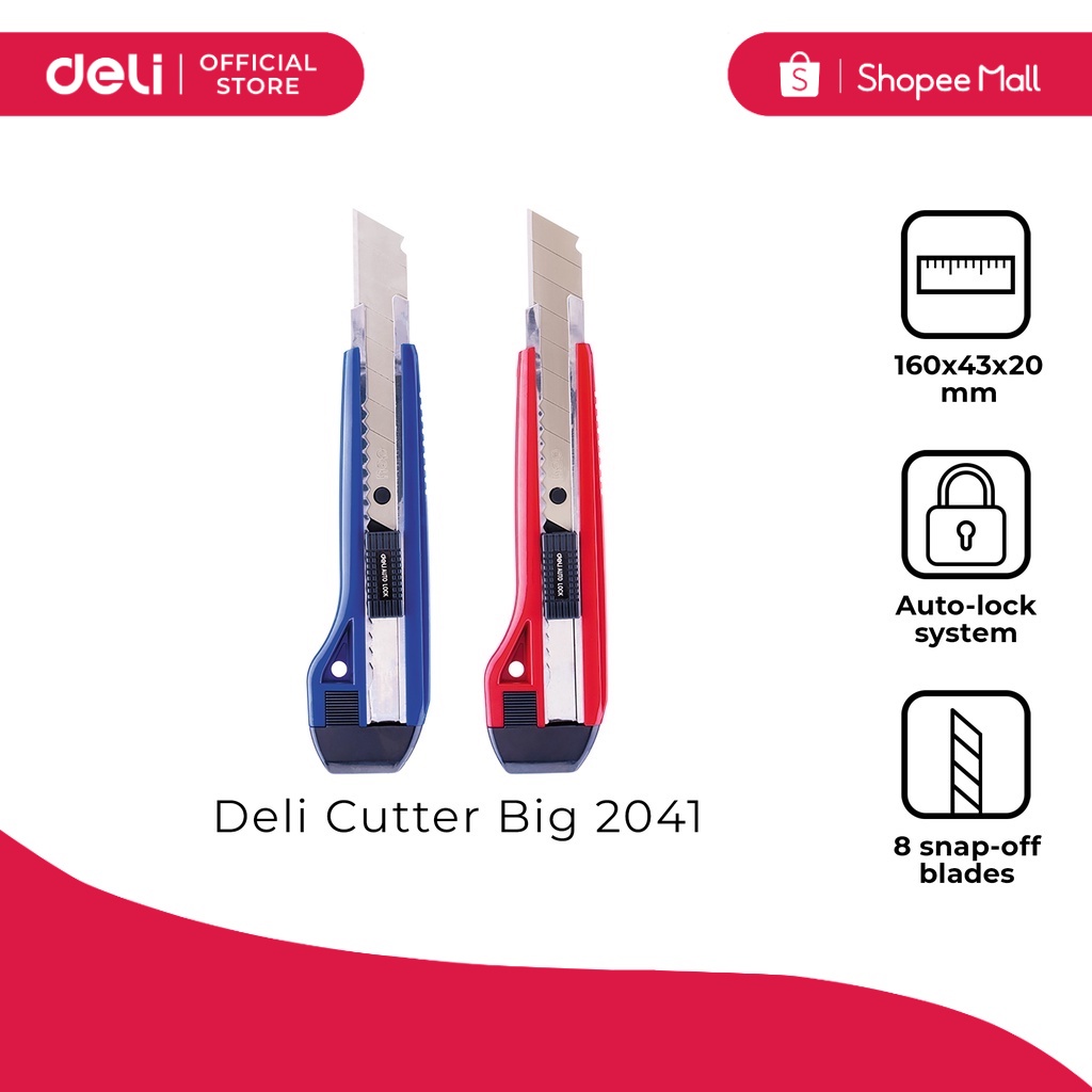 Deli 2041 Cutter Big 1PC [75322041] | Shopee Philippines