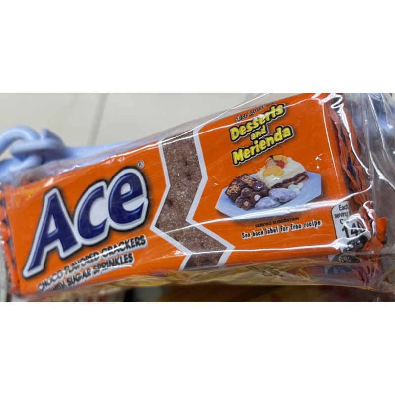 Ace Choco Flavored Crackers 10 pcs x 30g Ace biscuit | Shopee Philippines