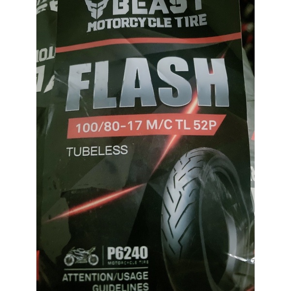 BEAST FLASH (P6240)TUBELESS TIRE 14-17" (INCHES)Skid tiresORIGINAL ...