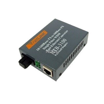 NETLINK MEDIA CONVETER 10/100Mpbs FIBER OPTIC DEVICE HTB - 3100 A/B 1 ...