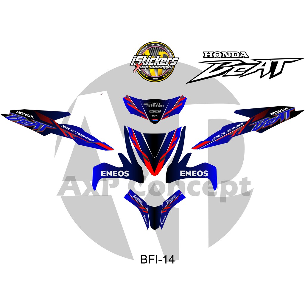 Honda Beat FI V2 Decal Kit BFI-14 | Shopee Philippines