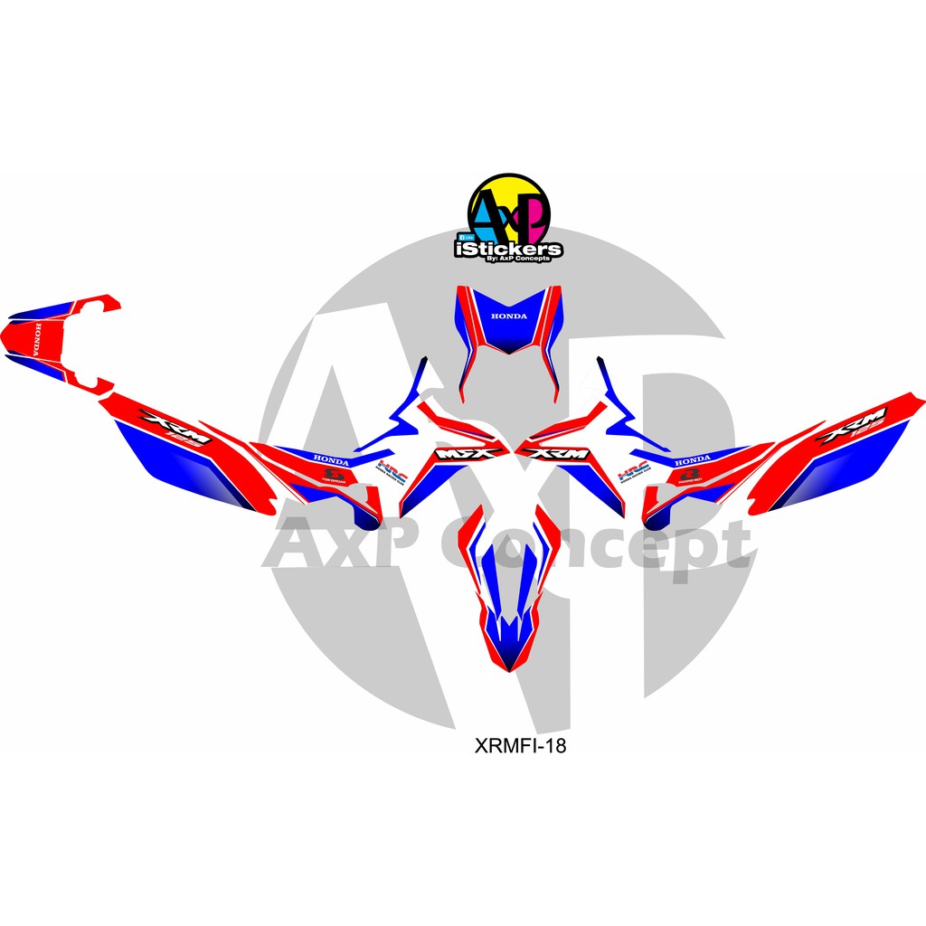 Honda XRM 125 FI Decal Kit XRMFI-18 | Shopee Philippines