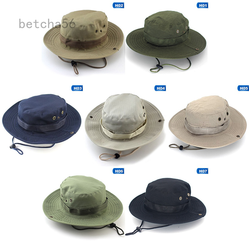 New Military Hunting Fishing Caps Men's Camping Boonie Outdoor Bucket ...