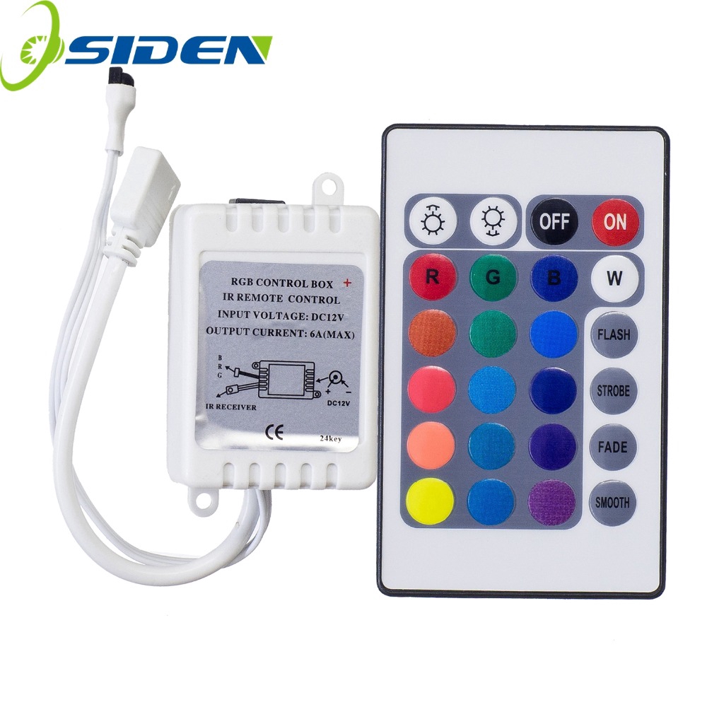 DC12V 24 Keys/44 Keys IR Remote Control RGB Control SMD3528/5050/5730 ...