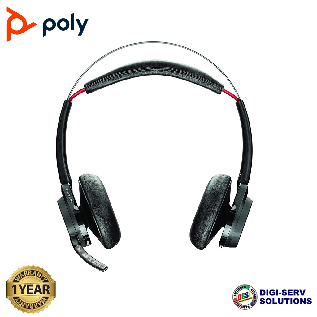 Poly Voyager Focus UC-M Stereo Bluetooth Headset, Active noise ...