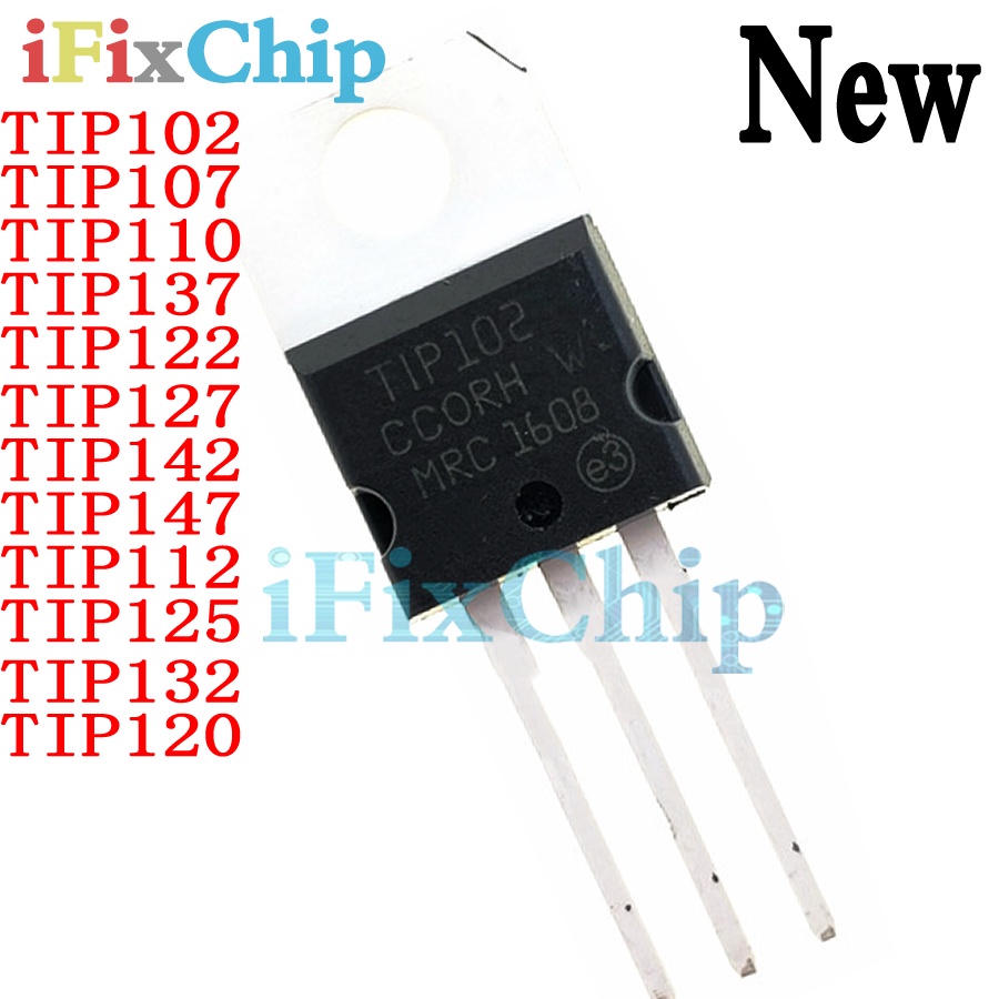 10pcs TIP102 TIP120 TIP122 TIP127 TIP142 TIP147 Transistor TIP110 TIP112 TIP125 TIP132 TIP137 ...