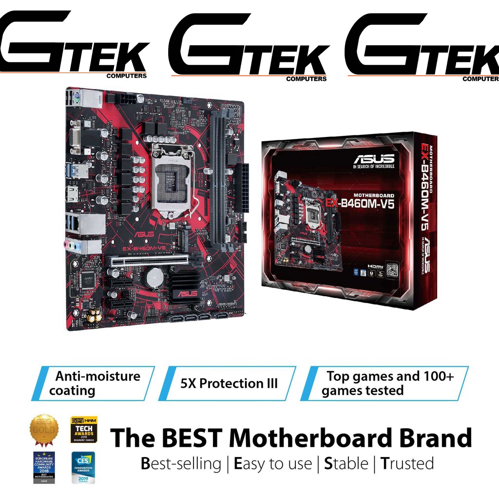 Asus EX-B460M-V5 B460 LGA1200 mATX Intel Motherboard | Shopee Philippines
