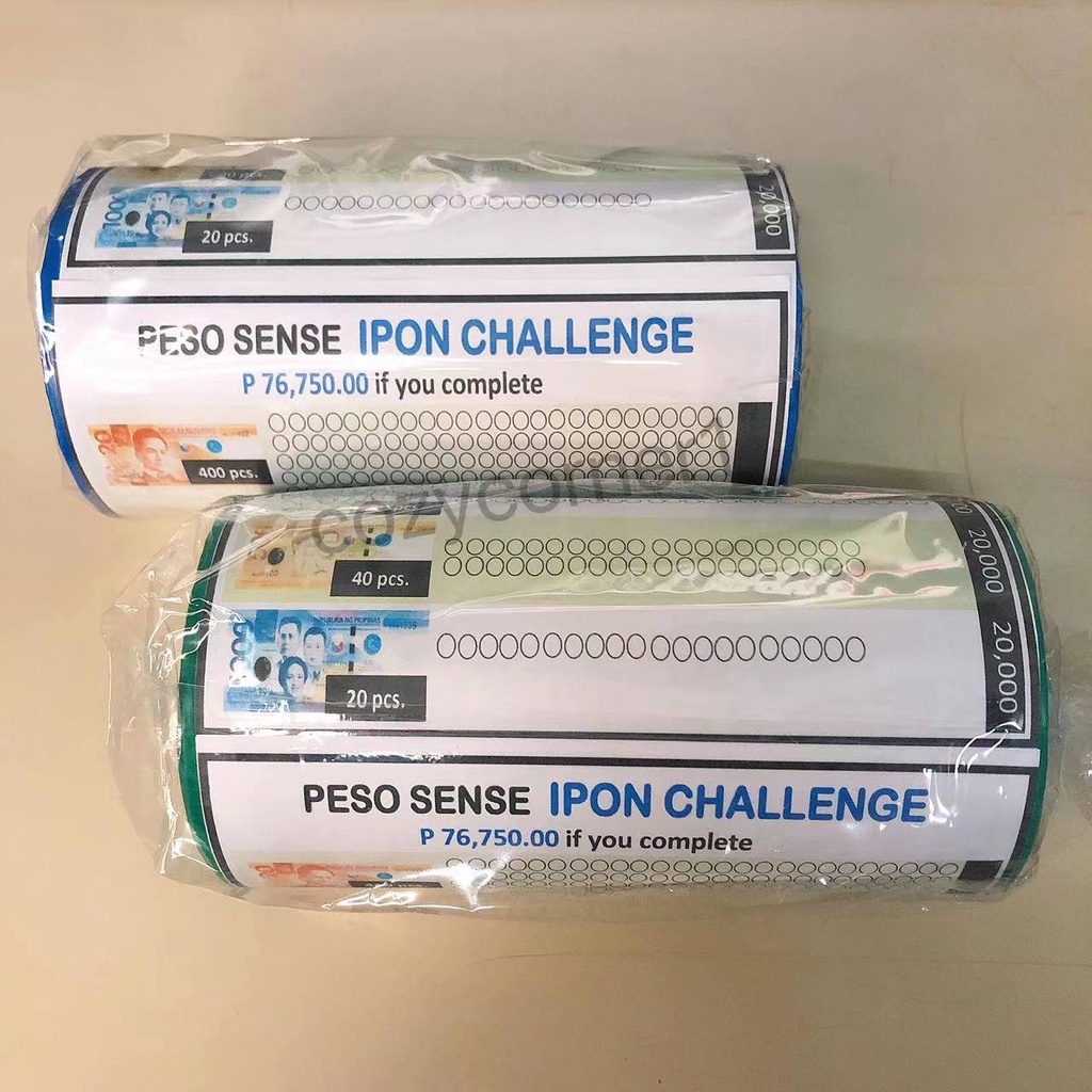 Cozy Ipon challenge coin bank New Peso Sense Ipon 76,750 Alkansya7x 3.5 ...