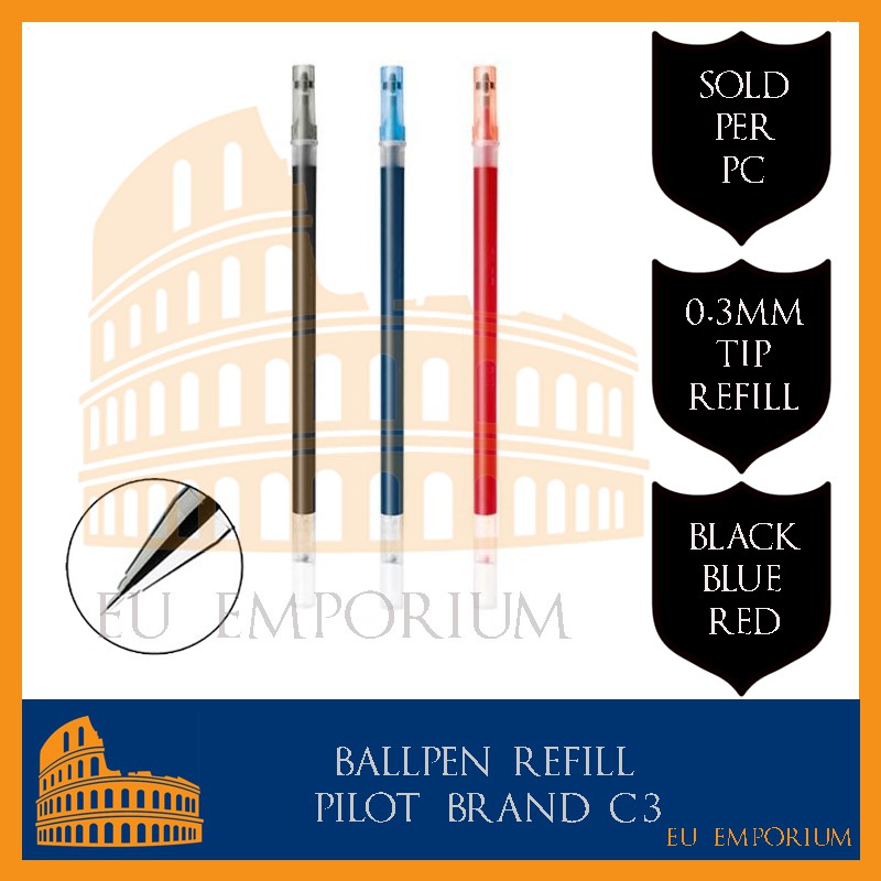 Ballpen PILOT Brand Gtec G-tec Gtech C3 0.3mm Point C4 0.4mm Point ...