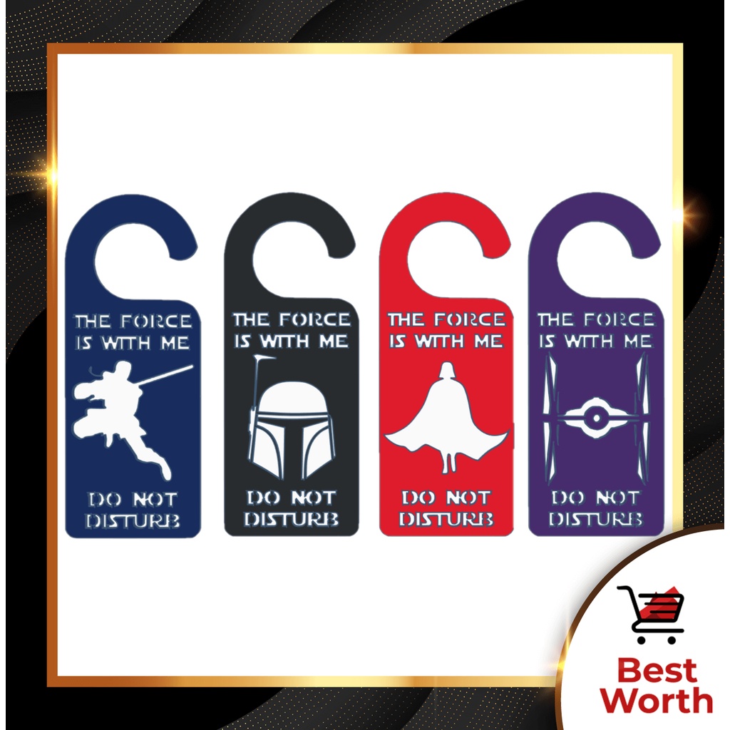 Star Wars Do Not Disturb Door Knob Sign / Do Not Disturb Hanging Sign ...
