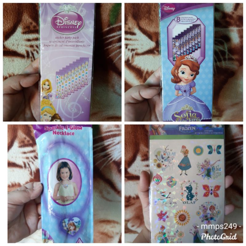 CLEARANCE Last Price Disney Princess Stickers Sofia Frozen | Shopee ...