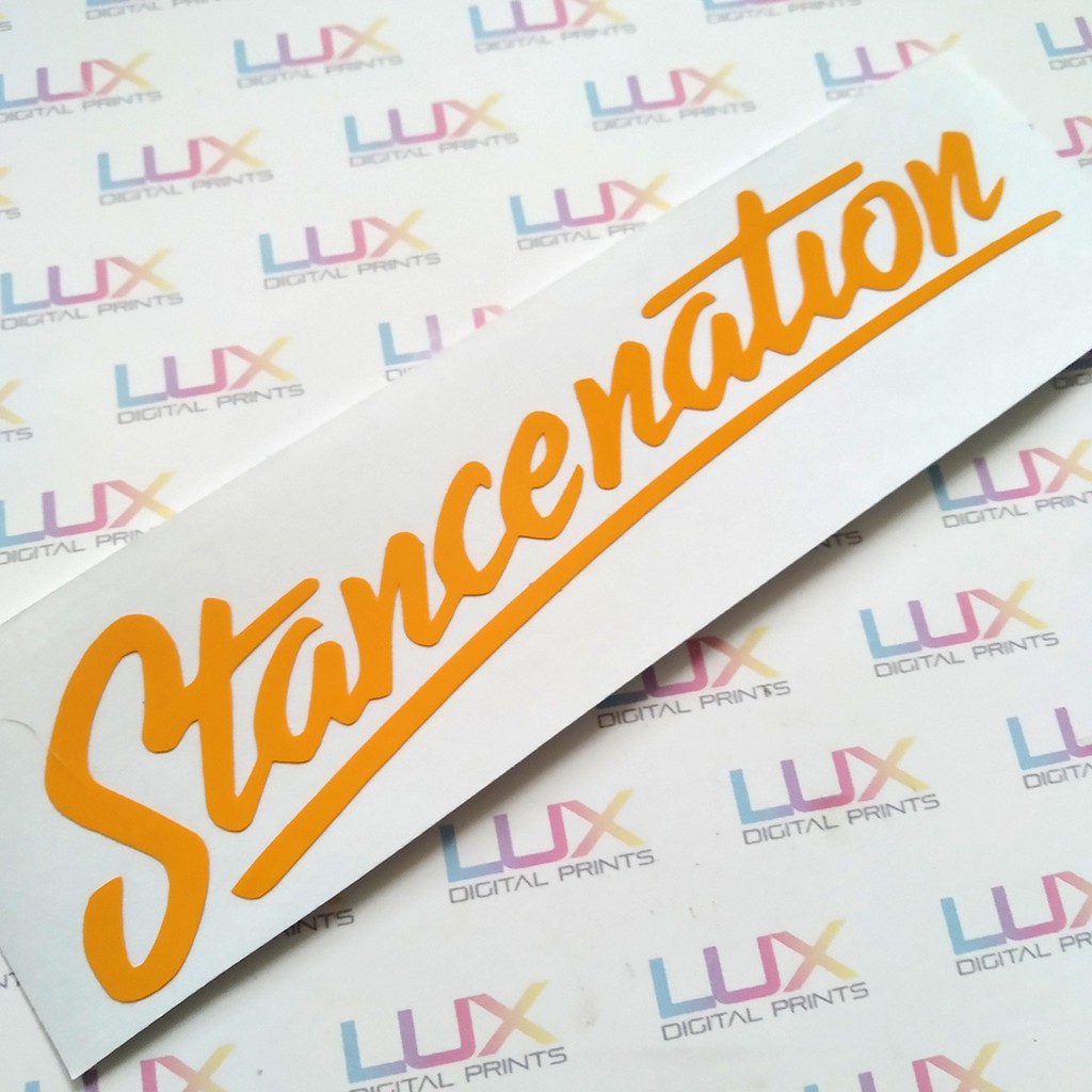STANCENATION 001 Die-Cut Vinyl Sticker/Decal/car/motor/laptop/mugs ...