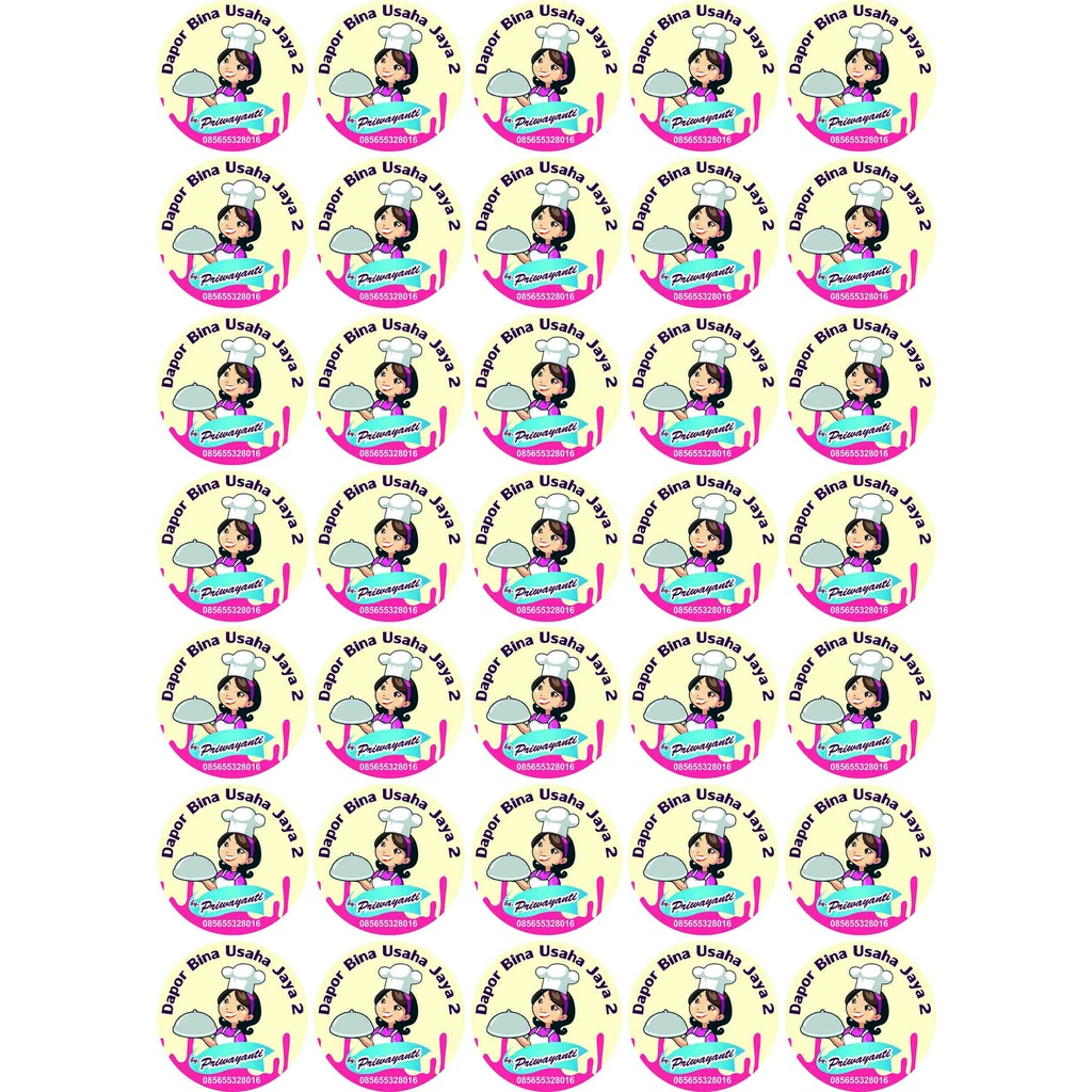 PUTIH Product LABEL Sticker Transparent And Milky White VINYL Paper ...