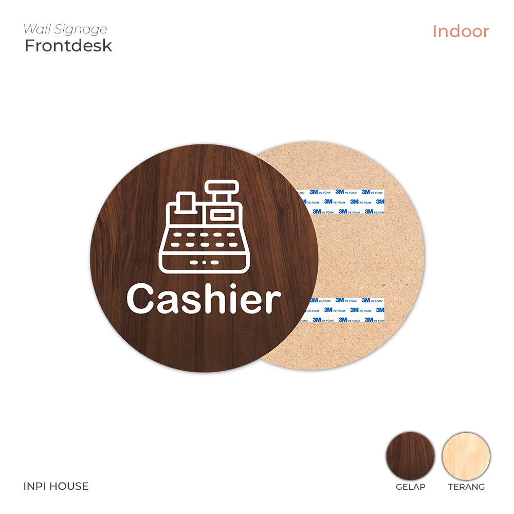 Cashier sign system - cashier sign - Brown | Shopee Philippines