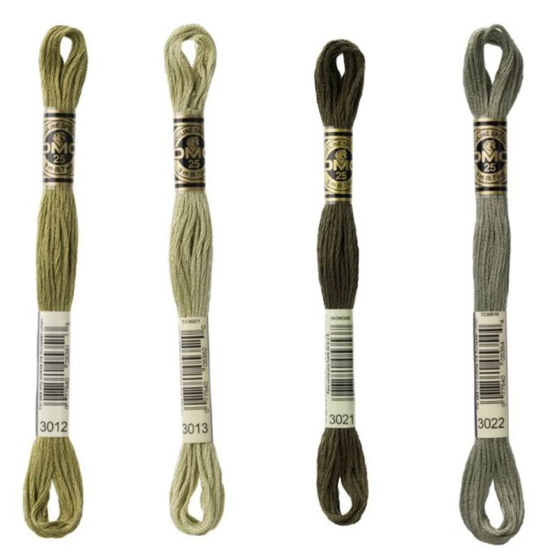 DMC / ROYAL BROIDERIE THREAD PART 16 (3012-3078) | Shopee Philippines