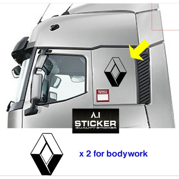 Renault logo truck decals x 2. renault truck stickers | Shopee Philippines