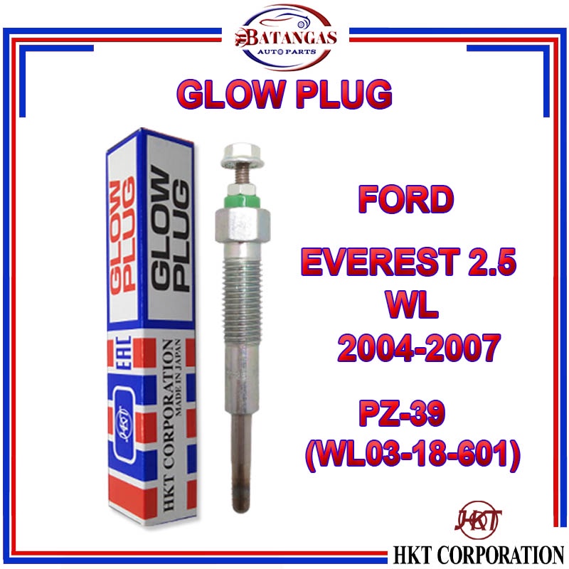 GLOW PLUG / HEATER PLUG (1pc.) for FORD EVEREST 2.5 WL (2004-2007) PZ ...