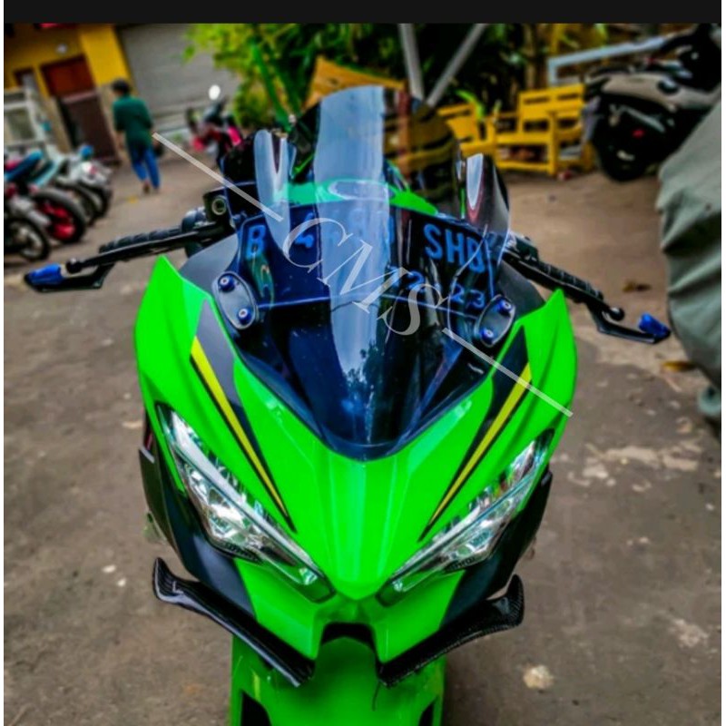 Windshield visor windshield ninja 250 fi new 2018 and above 3 milli pnp ...
