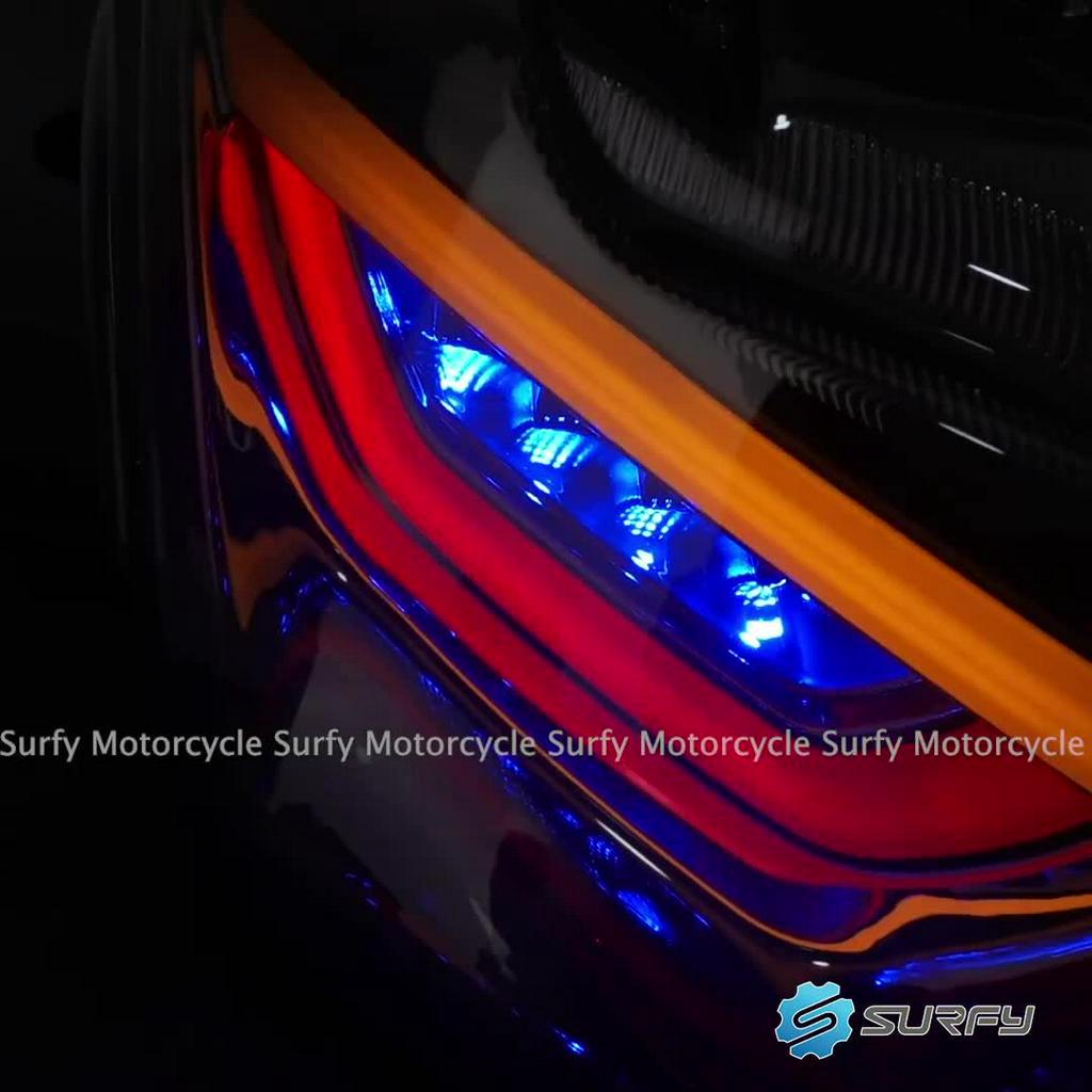 Nmax V1 Tail Light RGB Lights Smoke Flowing LED Vivid Color Lighting ...